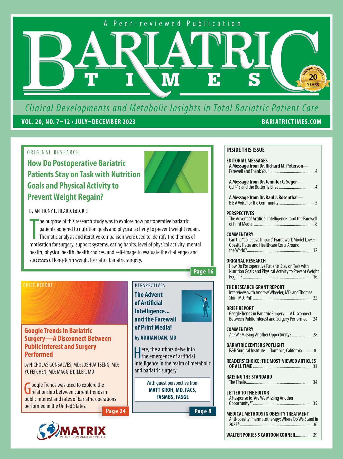 Matrix Medical Communications | Leading Healthcare Publications & Solutions